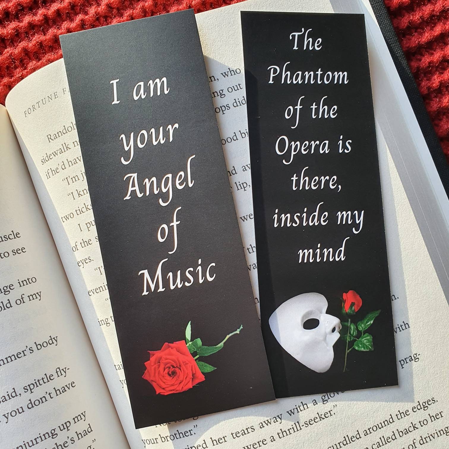 The Phantom of the Opera Inspired Bookmark Quote Reading - Etsy