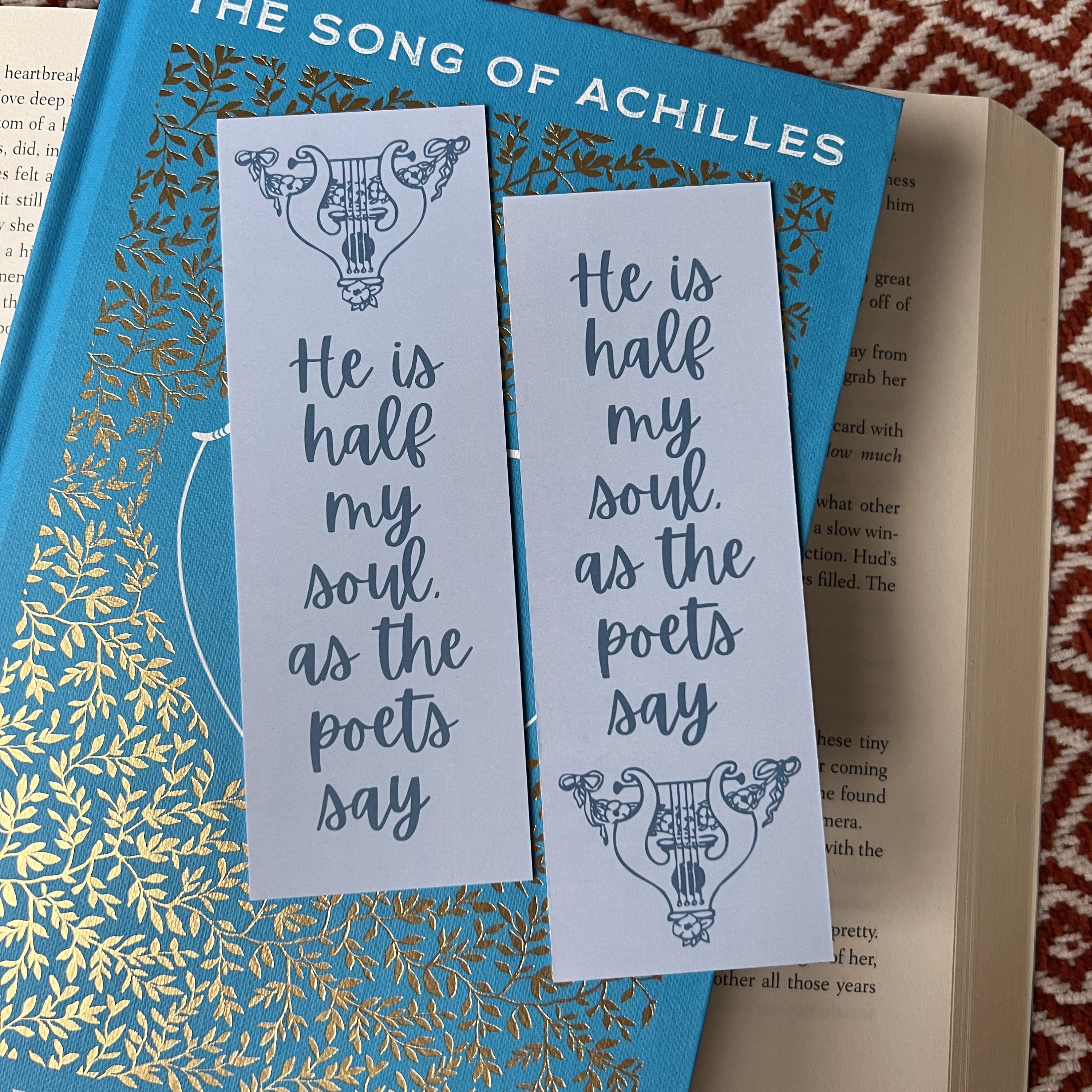 Achilles Inspired Bookmark | Reading Gift | Bookish Gift | Fiction ...