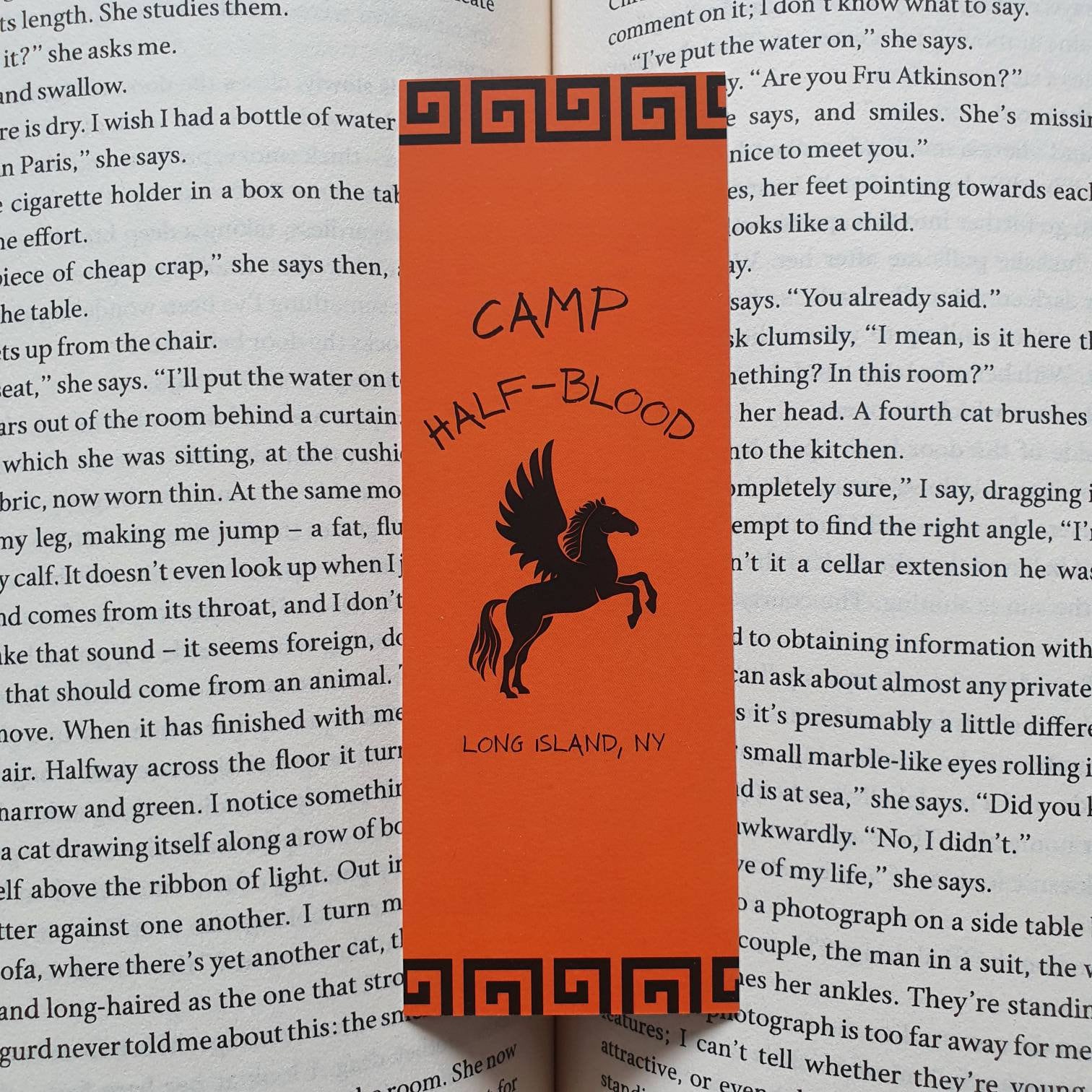 Camp Half-blood Inspired Bookmark Percy Jackson Reading - Etsy