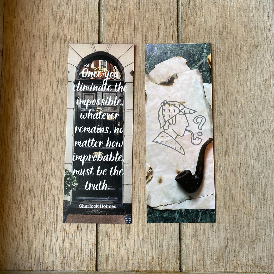 Sherlock Holmes Inspired Bookmark Quote Reading Gift - Etsy UK