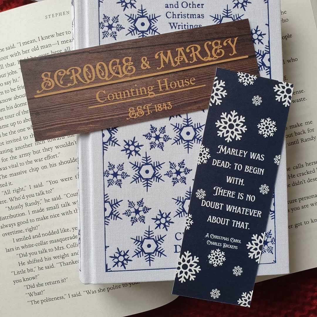 A Christmas Carol Inspired Bookmark | Christmas | Reading Gift | Book ...