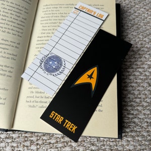 Captain’s Log Bookmark | Reading Gift | Book Gift | Reading Tracker ...