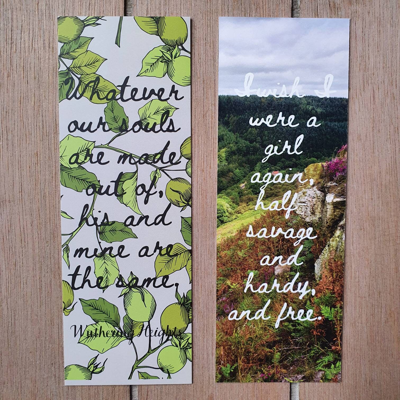 Wuthering Heights Bookmark | Emily Brontë | Reading Gift | Book Gift ...