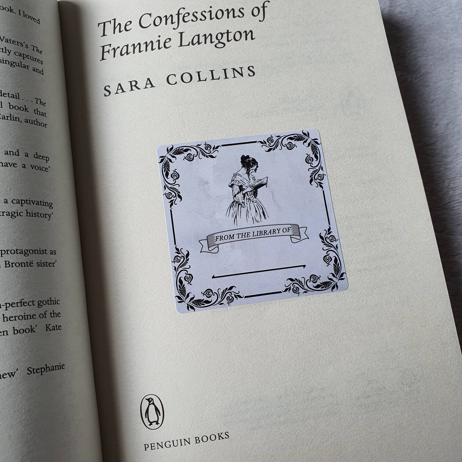 Bookplate Stickers From the Library of Bookish Gift - Etsy UK