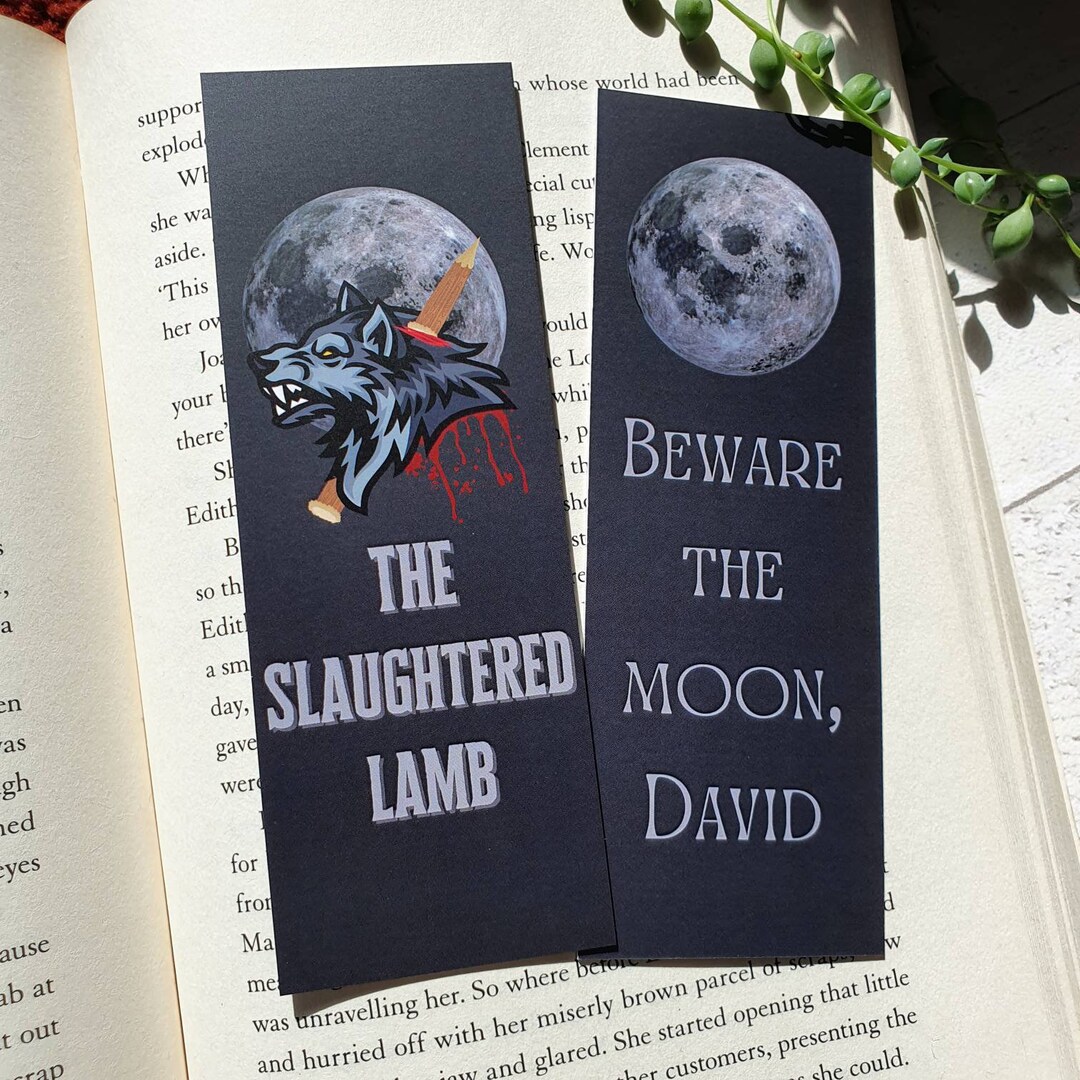 Werewolf in London Inspired Bookmark | Horror | Reading Gift | Book ...