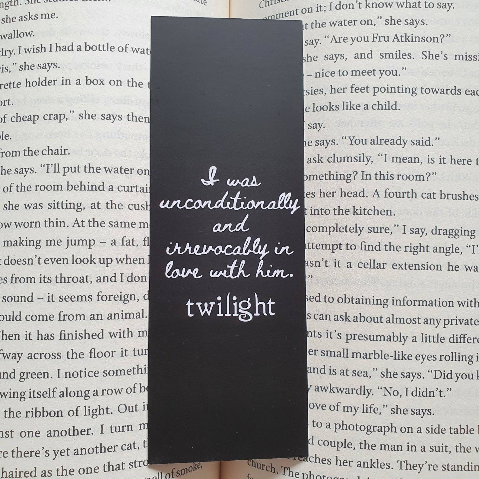 Twilight Inspired Bookmark Twilight Quote Reading Gift - Etsy