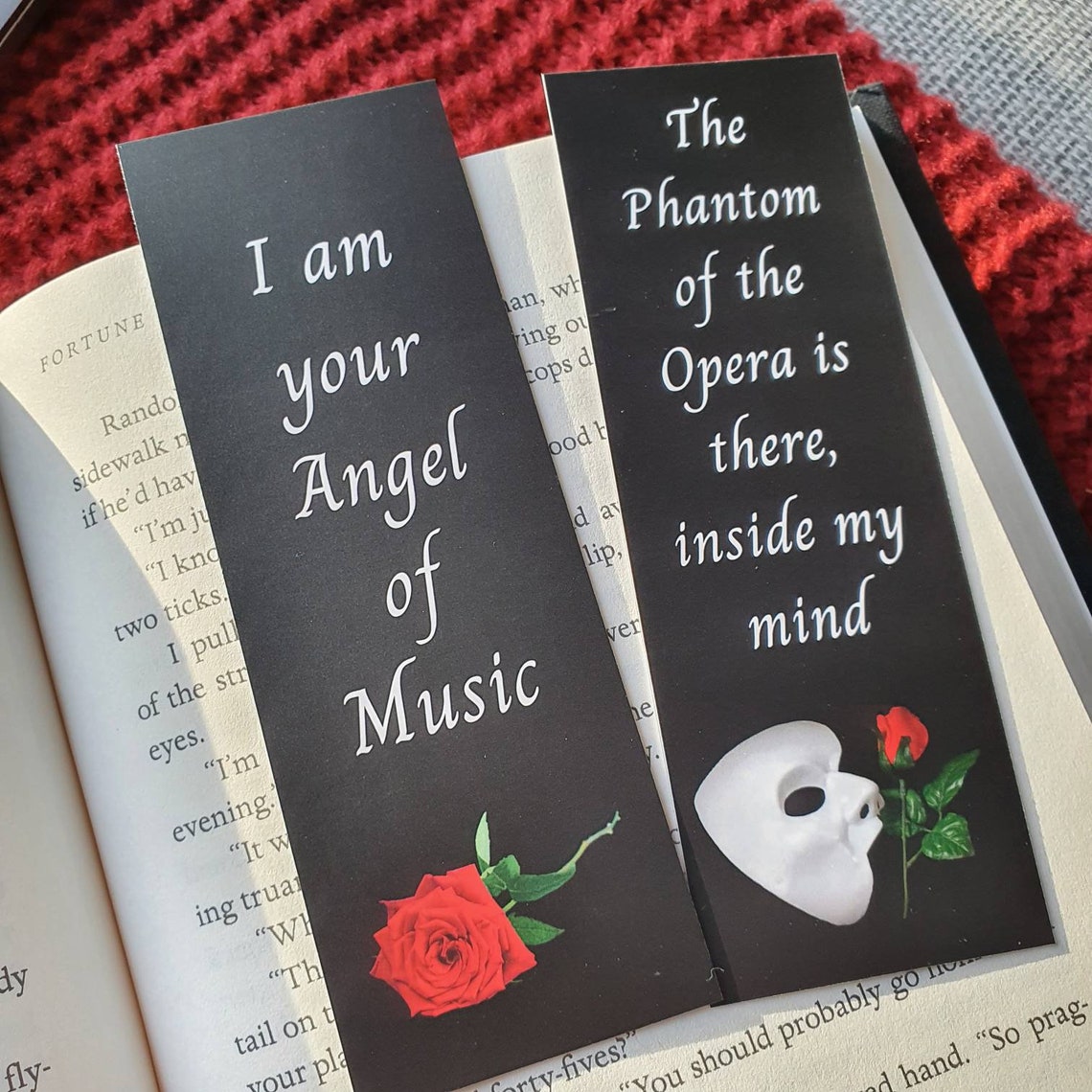 The Phantom of the Opera Inspired Bookmark Quote Reading - Etsy