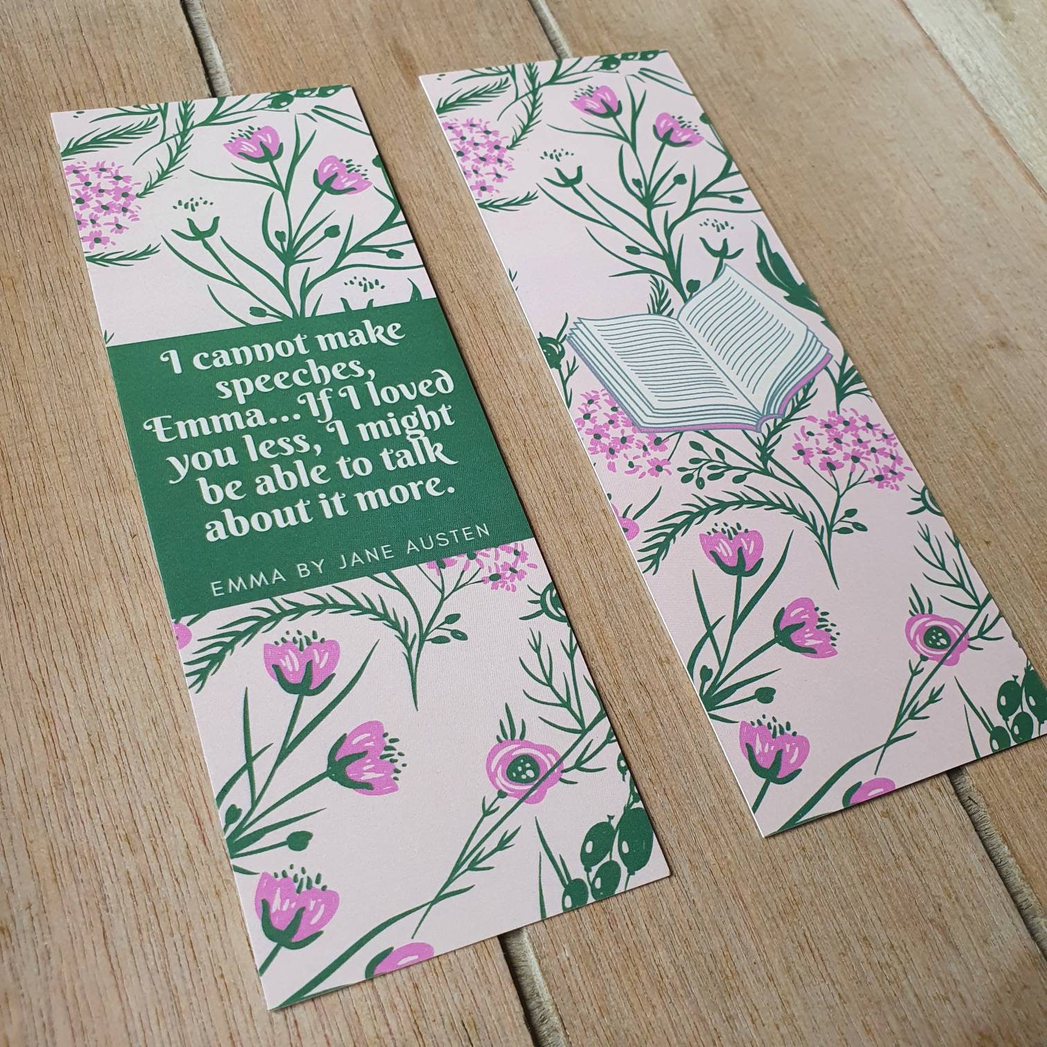 Emma Bookmark Jane Austen Reading Gift Book Gift | Etsy