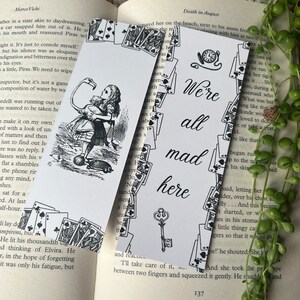 Alice in Wonderland Bookmark | Lewis Carroll | Reading Gift | Book Gift ...
