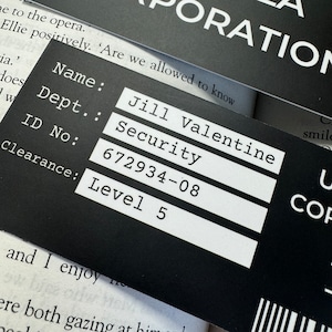 Resident Evil Inspired Bookmark | Reading Gift | Jill Valentine ...