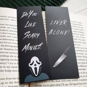 Scream Bookmark | Horror | Reading Gift | Book Gift | Horror Film ...