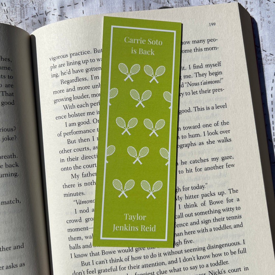 Carrie Soto Inspired Bookmark Set | Reading Gift | Bookish Gift ...