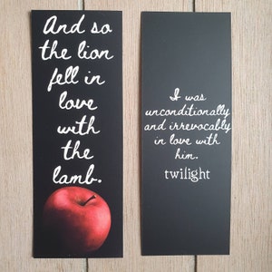 Twilight Inspired Bookmark | Twilight Quote | Reading Gift | Book Gift ...