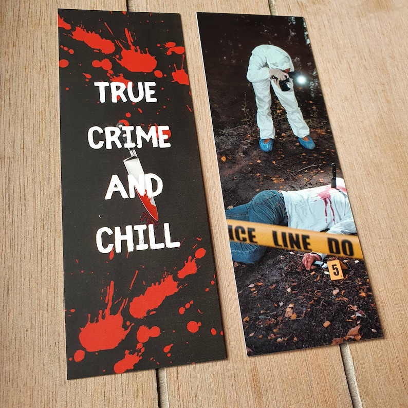 True Crime Bookmark True Crime Reading Gift Book Gift - Etsy