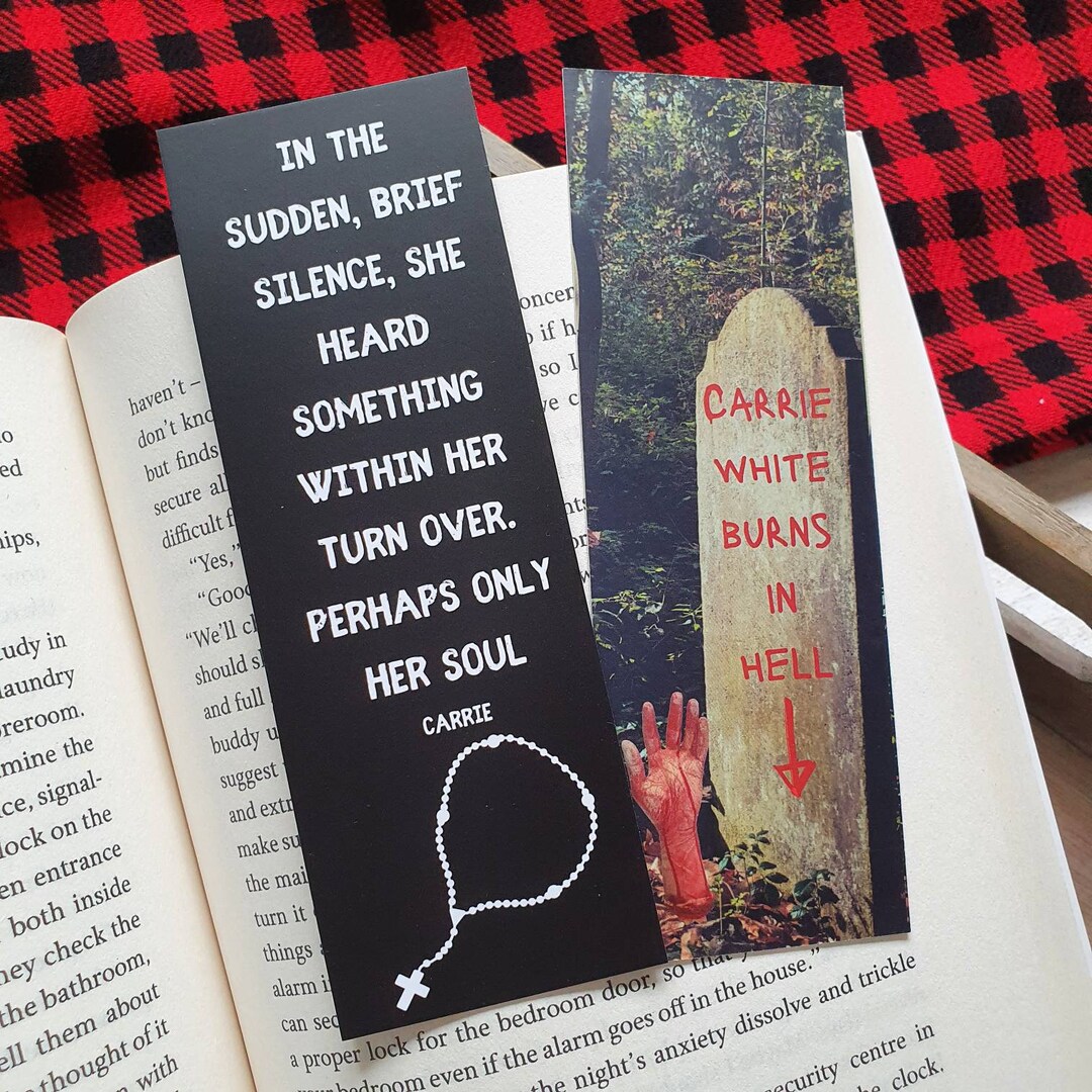 Carrie Inspired Bookmark | Horror | Reading Gift | Horror Fiction ...