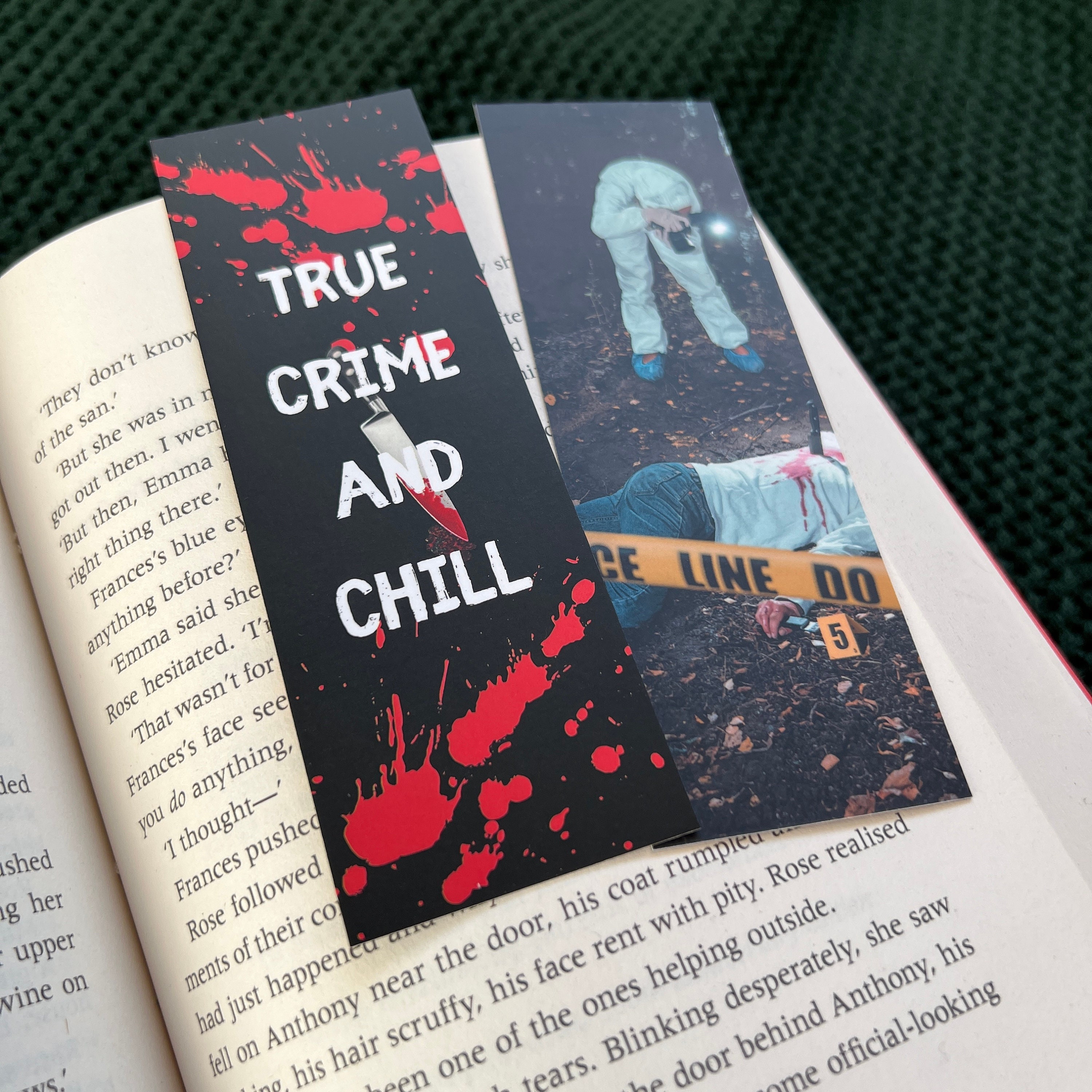 True Crime Bookmark True Crime Reading Gift Book Gift | Etsy UK