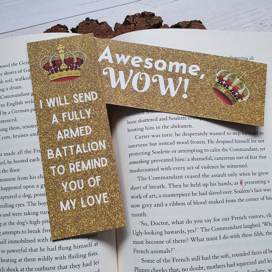 Hamilton the Musical Bookmark | You'll Be Back | Reading Gift | Book ...
