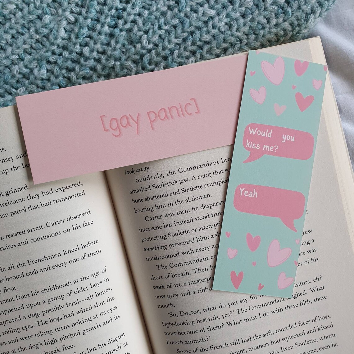 Heartstopper Inspired Bookmark Reading Gift Nick and | Etsy
