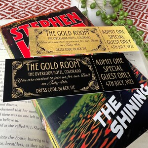 The Shining Bookmark Stephen King Horror the Gold Room Reading Gift ...