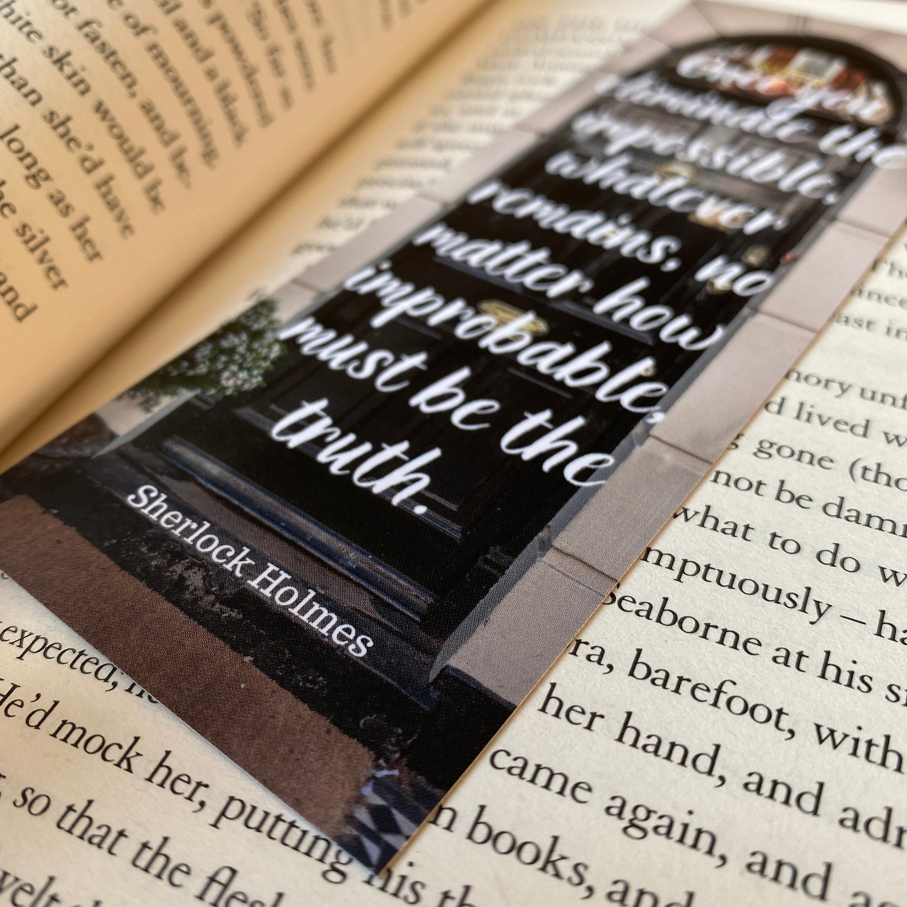 Sherlock Holmes Inspired Bookmark Quote Reading Gift | Etsy