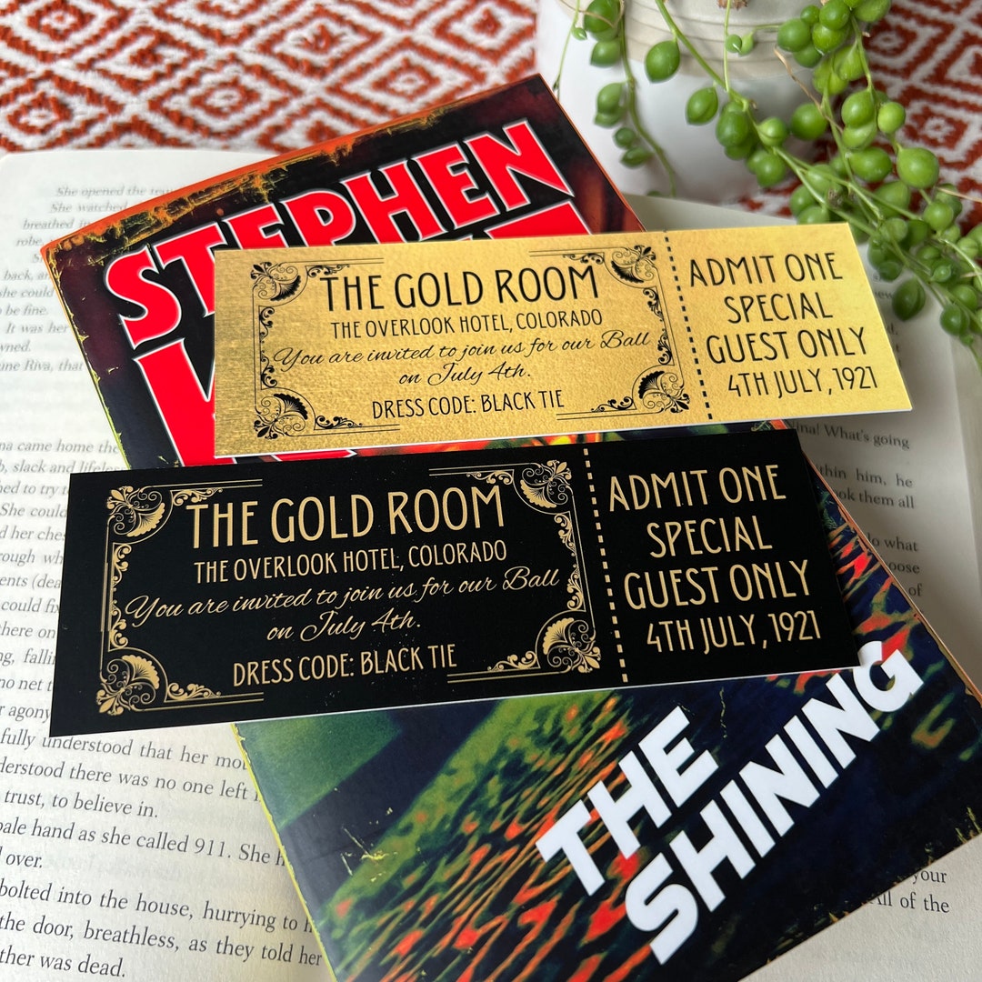 The Shining Bookmark Stephen King Horror the Gold Room Reading Gift ...