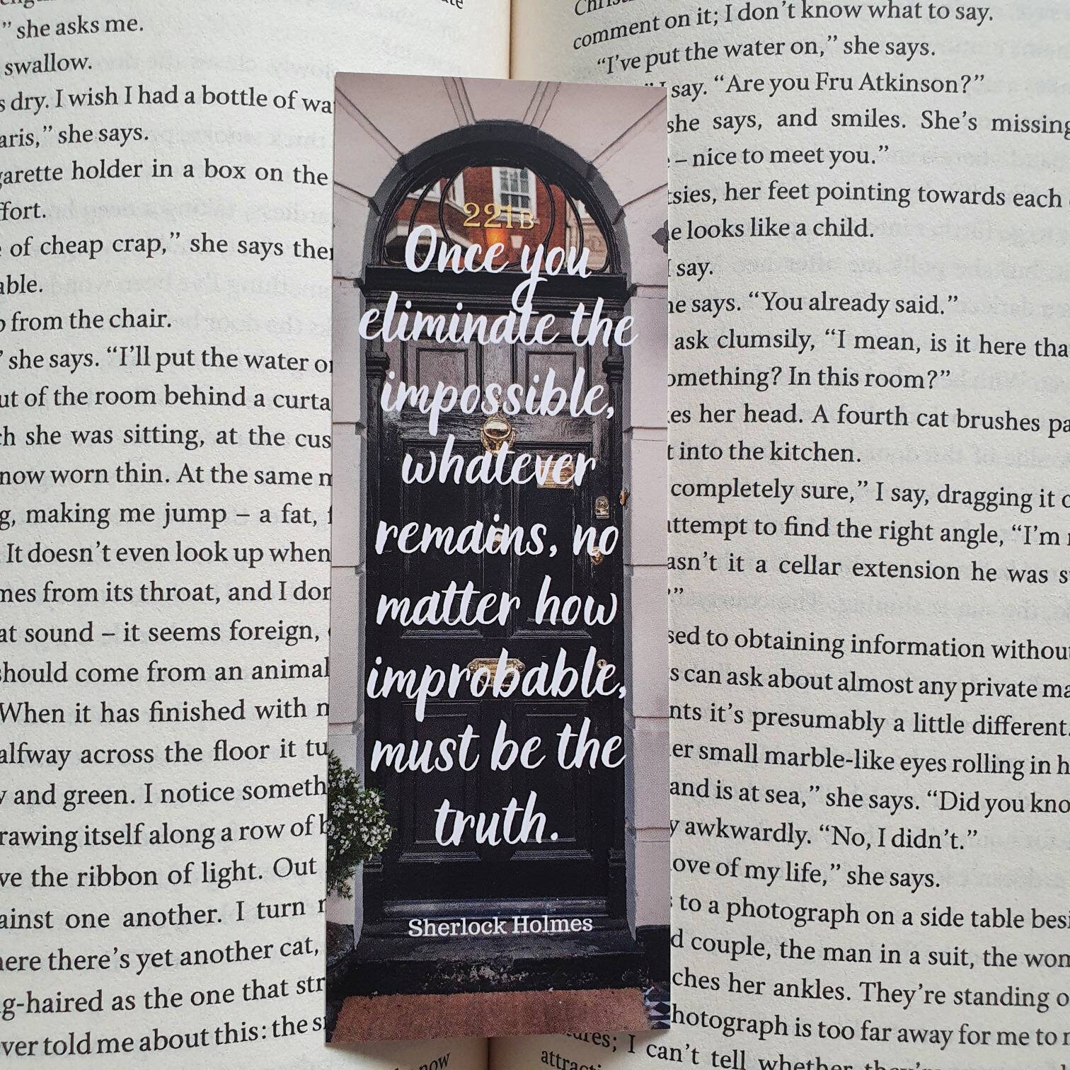 Sherlock Holmes Inspired Bookmark Quote Reading Gift - Etsy UK