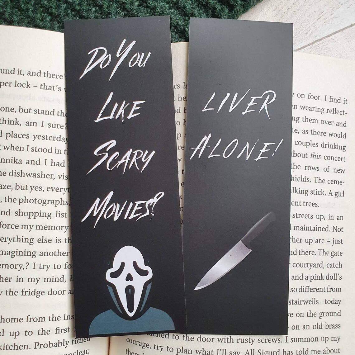 Scream Bookmark Horror Reading Gift Book Gift Horror | Etsy