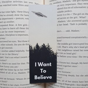 The X-files Inspired Bookmark Fox Mulder Dana Scully Quote Reading Gift ...