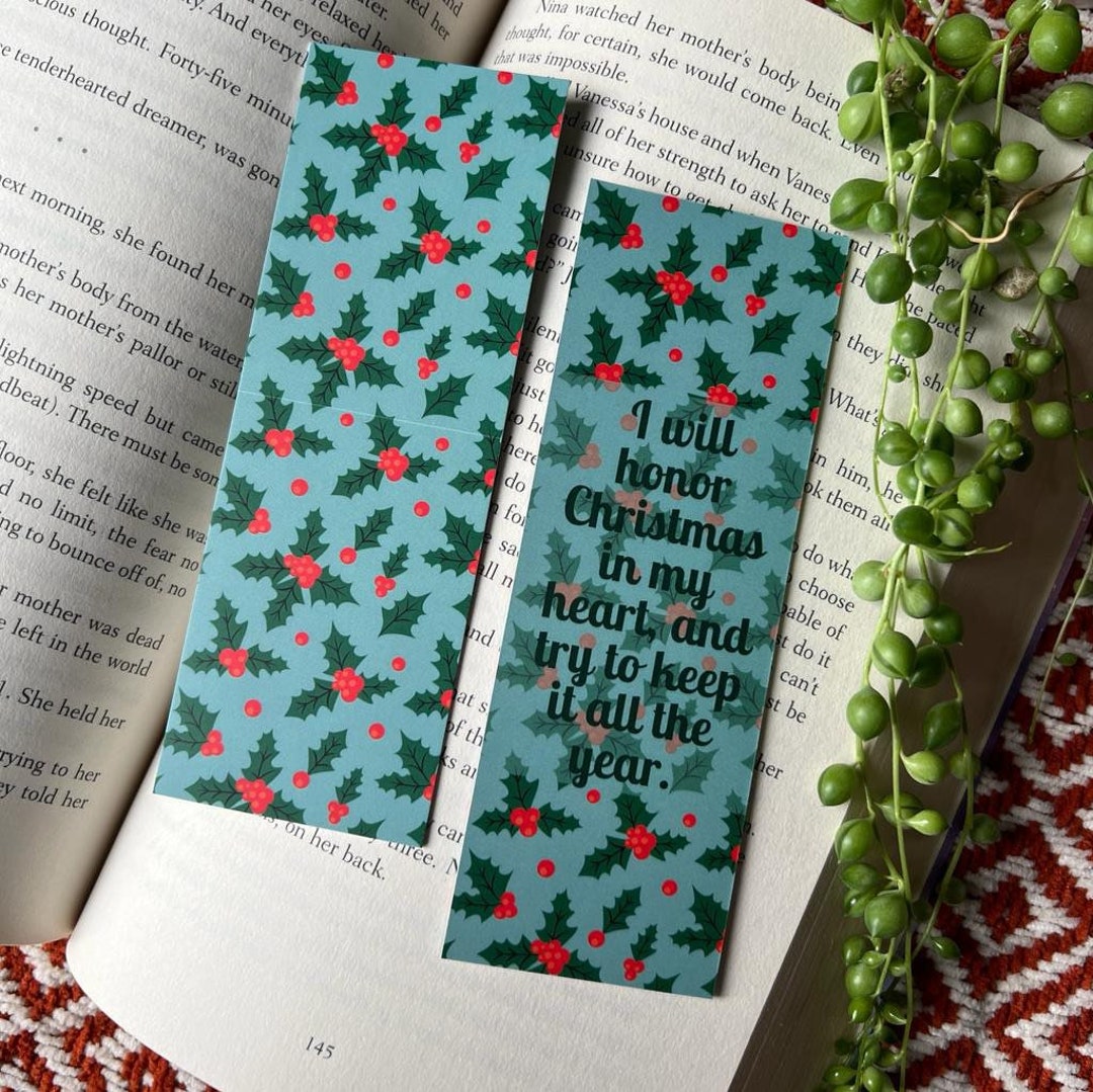 A Christmas Carol Inspired Bookmark | I Will Honour Christmas in My ...