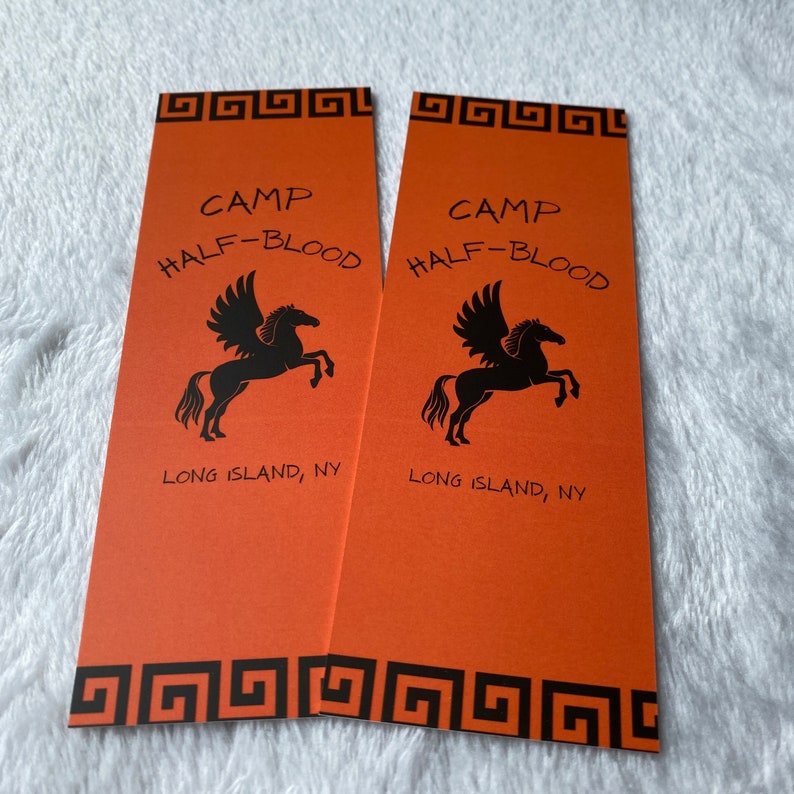 Camp Half-blood Inspired Bookmark Percy Jackson Reading - Etsy