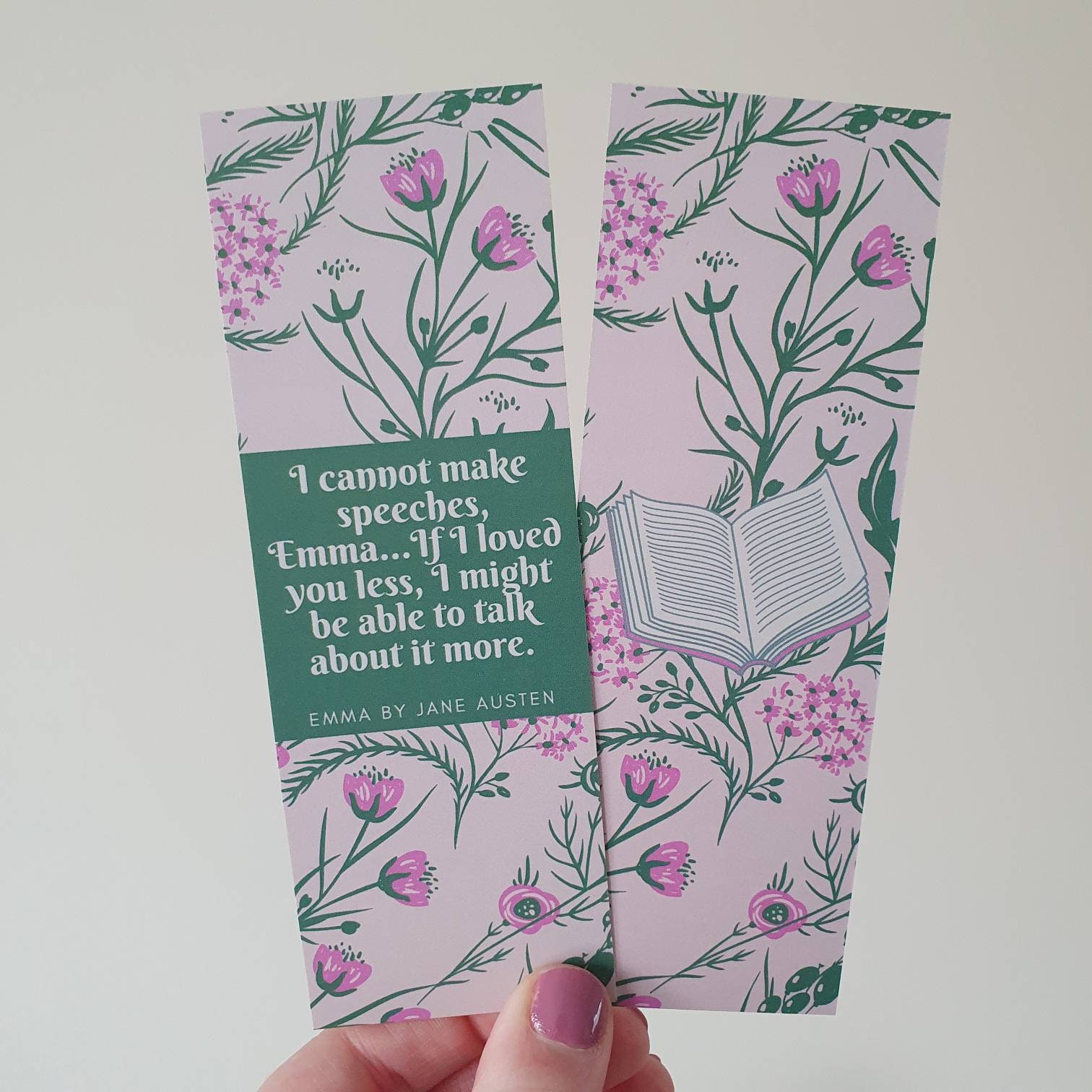 Emma Bookmark Jane Austen Reading Gift Book Gift | Etsy