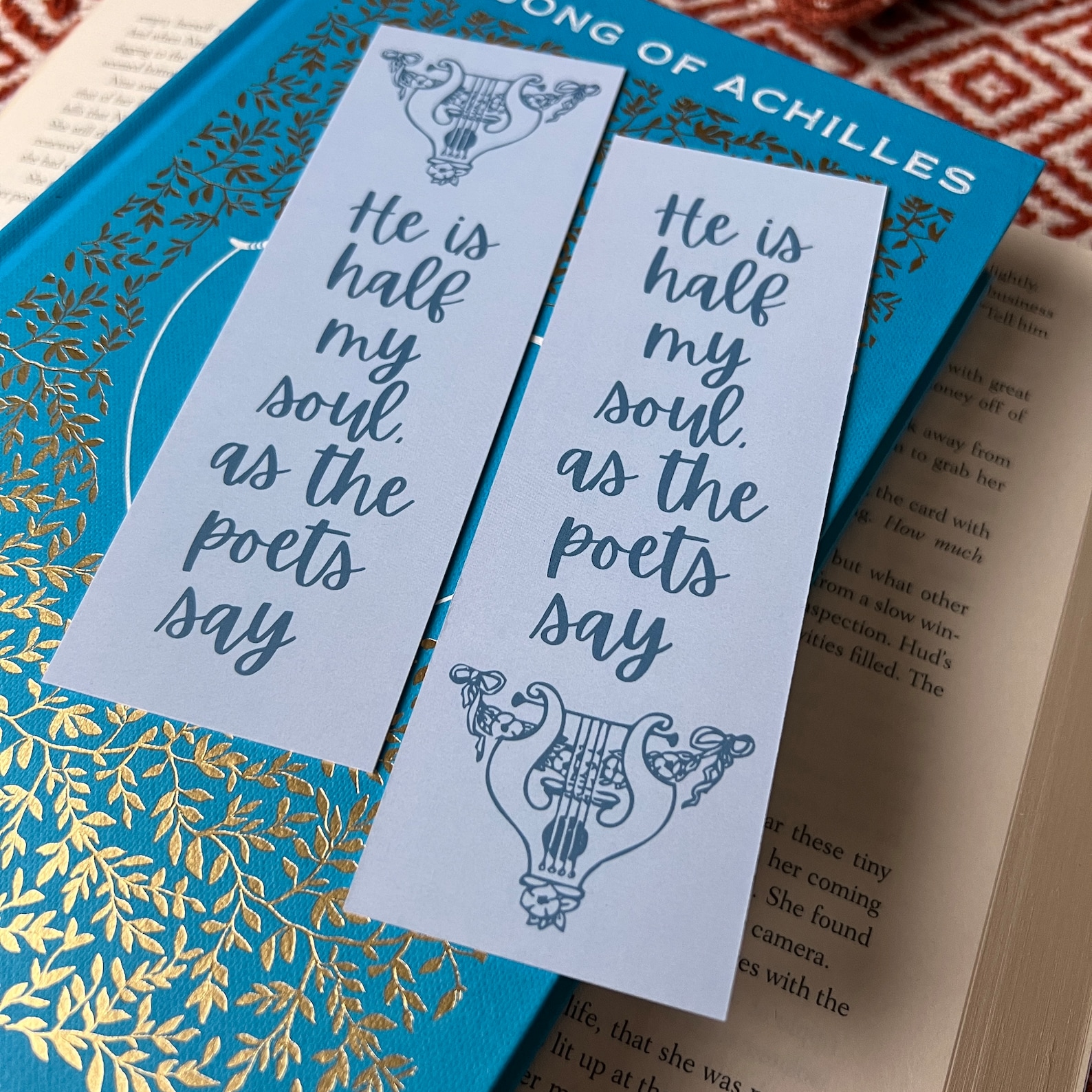 Achilles Inspired Bookmark | Reading Gift | Bookish Gift | Fiction ...