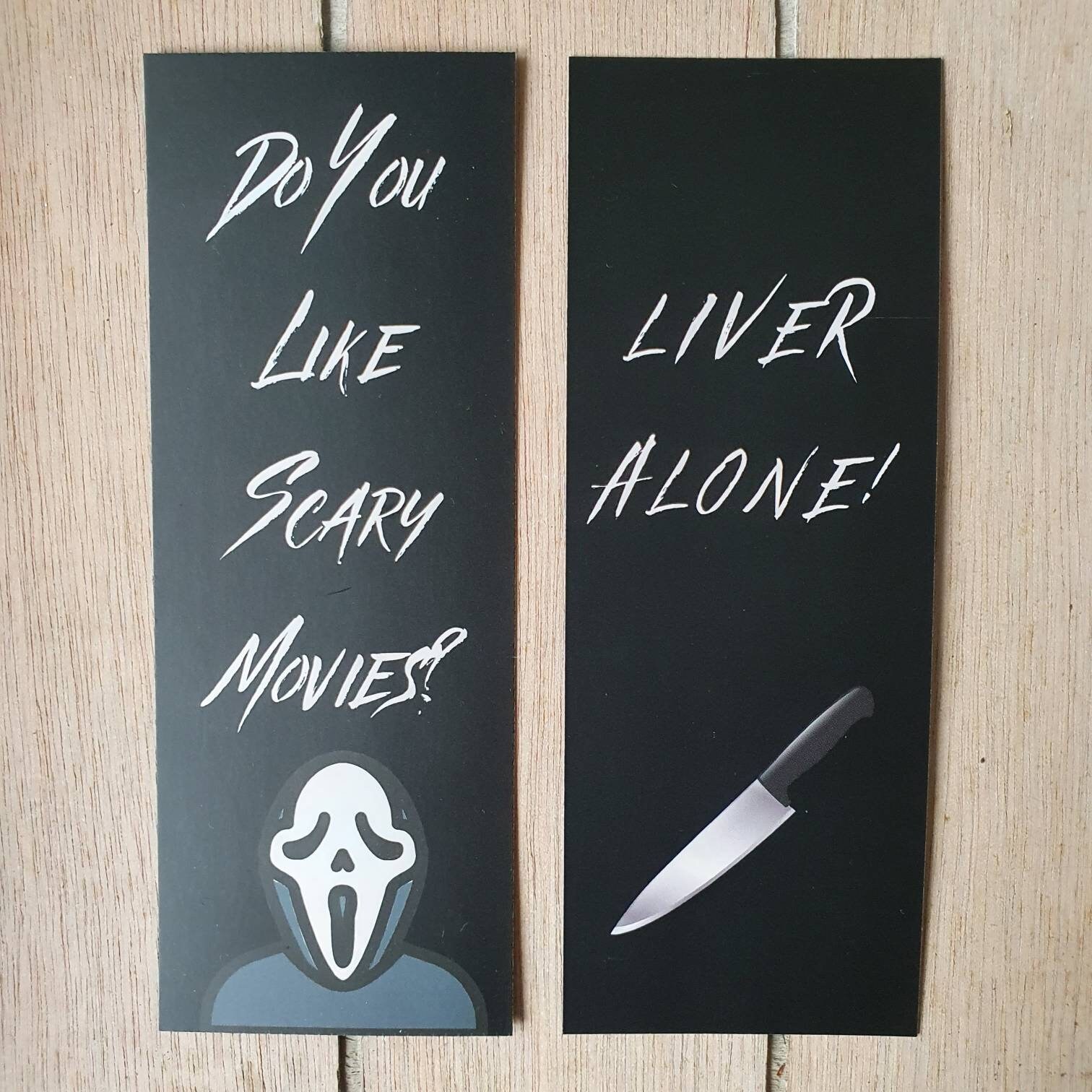 Scream Bookmark Horror Reading Gift Book Gift Horror | Etsy