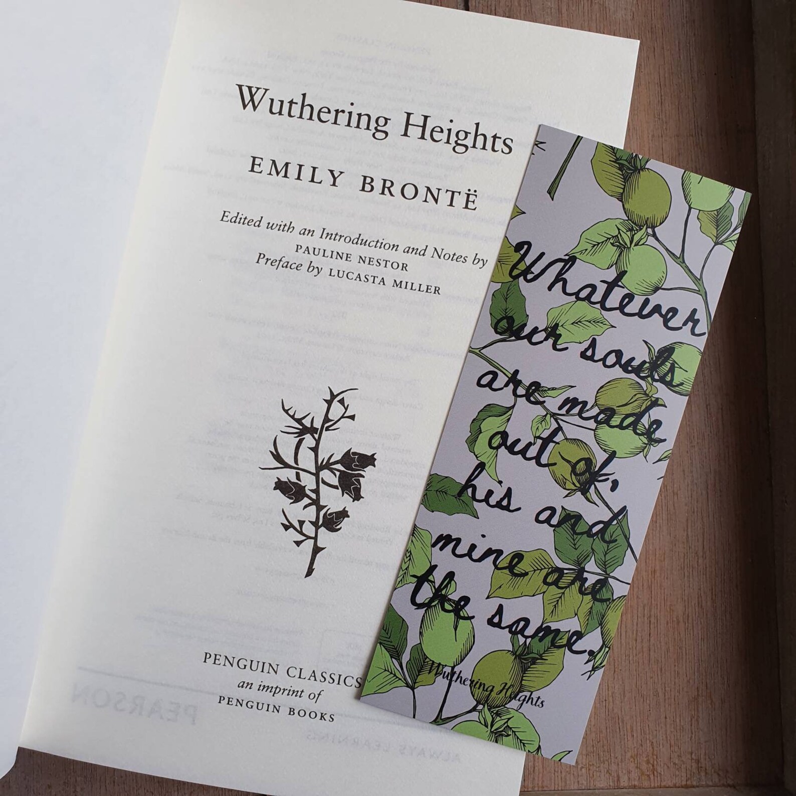 Wuthering Heights Bookmark Emily Brontë Reading Gift - Etsy