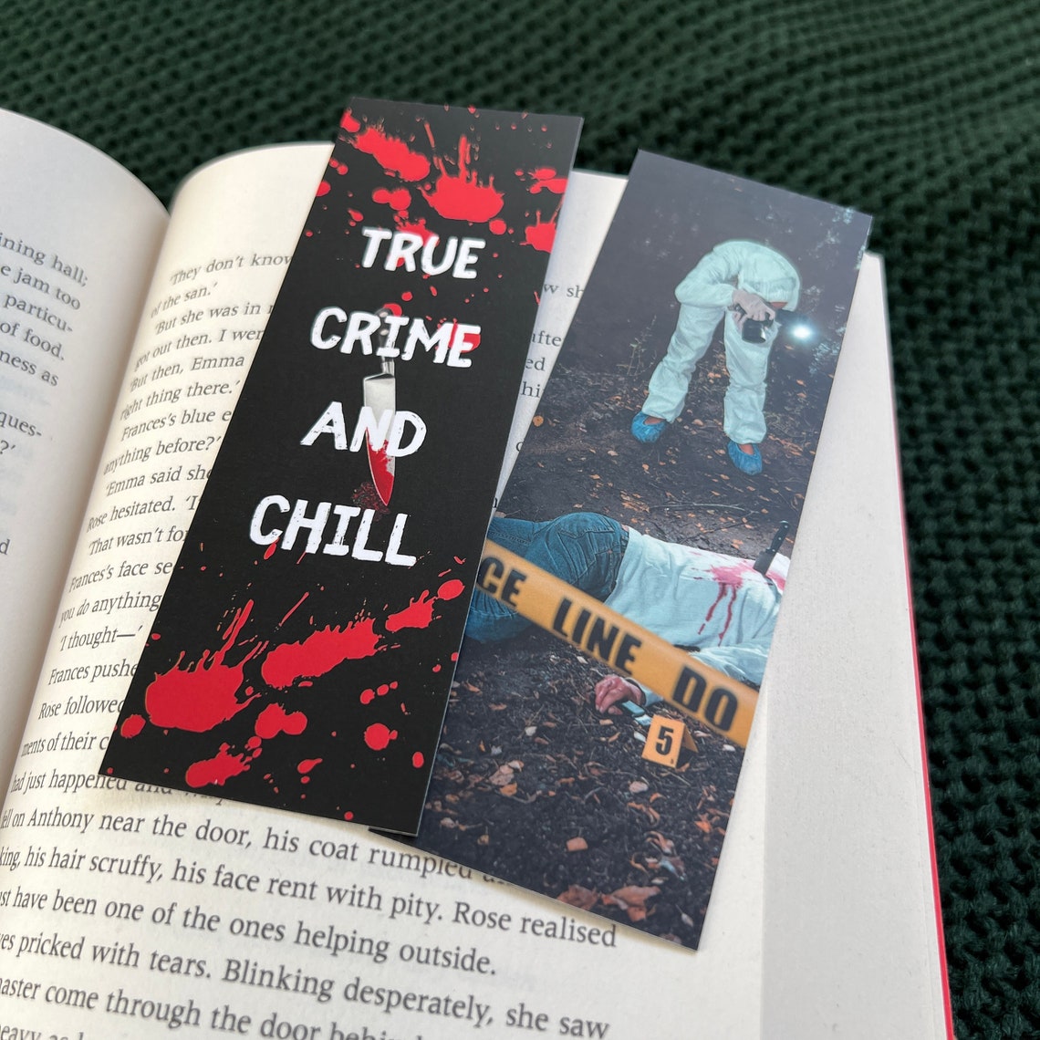 True Crime Bookmark True Crime Reading Gift Book Gift - Etsy