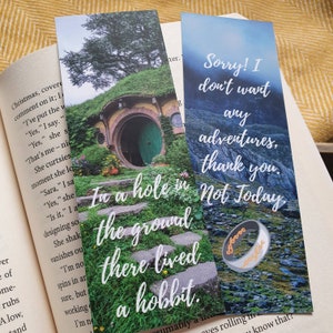 The Hobbit Bookmark | Reading Gift | Book Gift | LOTR | Fantasy Fiction ...