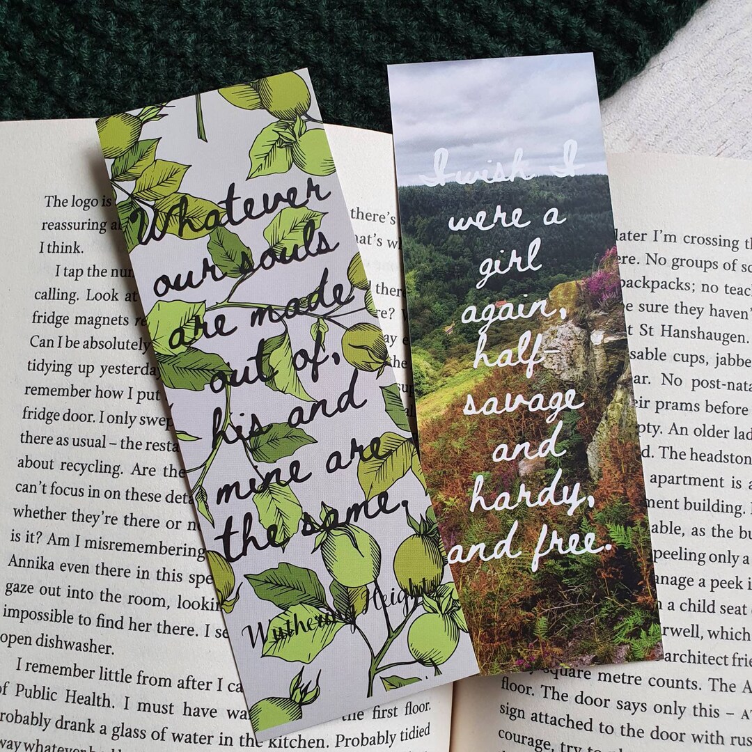 Wuthering Heights Bookmark | Emily Brontë | Reading Gift | Book Gift ...