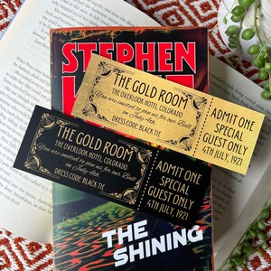 The Shining Bookmark Stephen King Horror the Gold Room Reading Gift ...