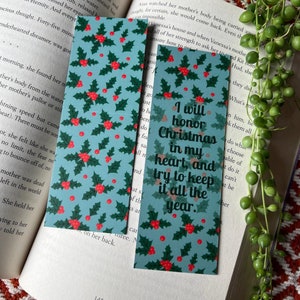 A Christmas Carol Inspired Bookmark | I Will Honour Christmas in My ...