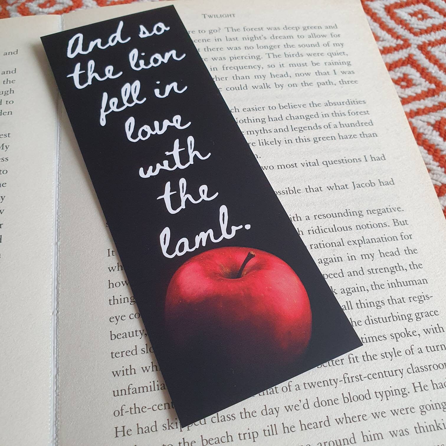 Twilight Inspired Bookmark Twilight Quote Reading Gift - Etsy UK