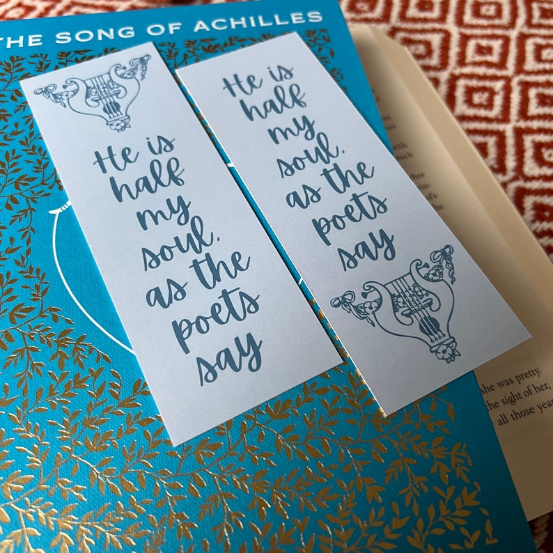 Achilles Inspired Bookmark | Reading Gift | Bookish Gift | Fiction ...