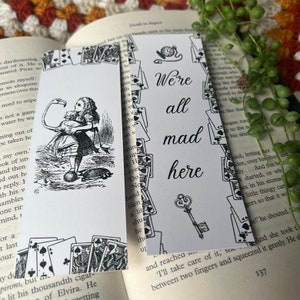 Alice in Wonderland Bookmark | Lewis Carroll | Reading Gift | Book Gift ...