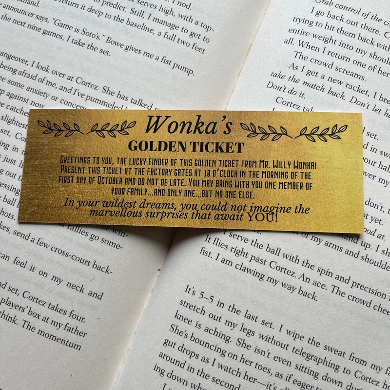 Golden Ticket - Etsy