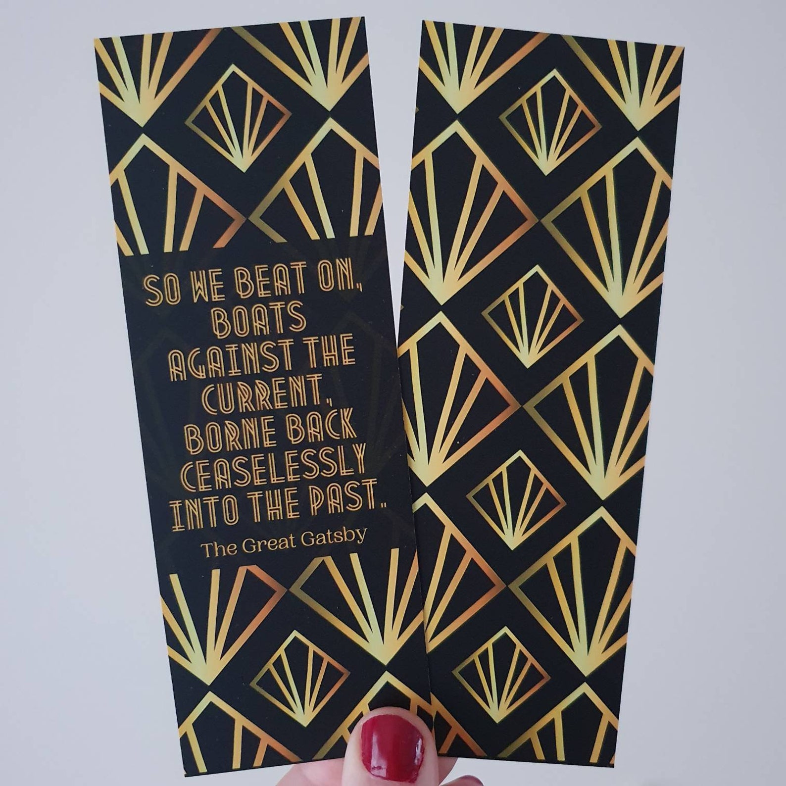 The Great Gatsby Inspired Bookmark F Scott Fitzgerald | Etsy