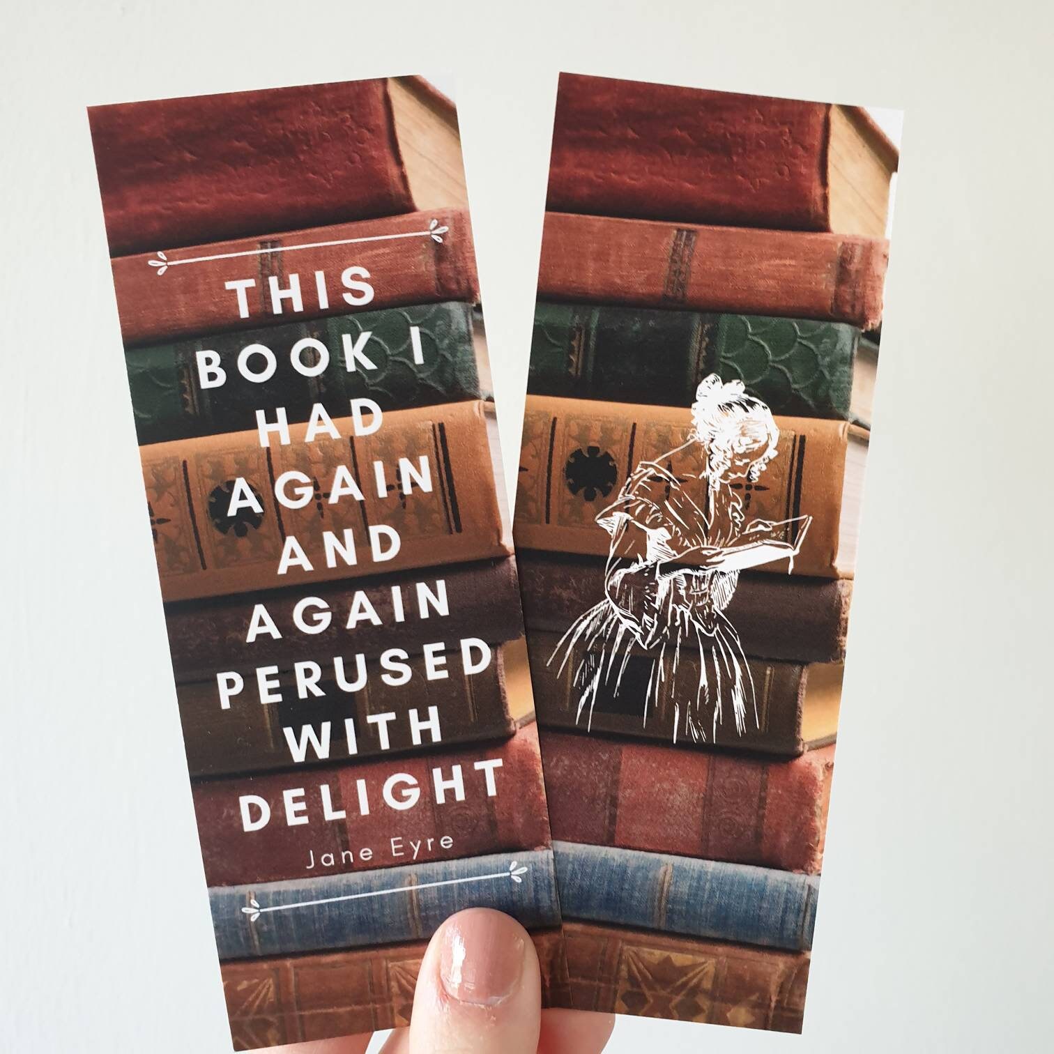 Jane Eyre Bookmark Charlotte Brontë Reading Gift Book | Etsy