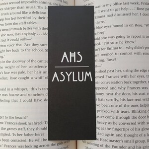 American Horror Story Asylum Inspired Bookmark AHS Quote Reading Gift ...