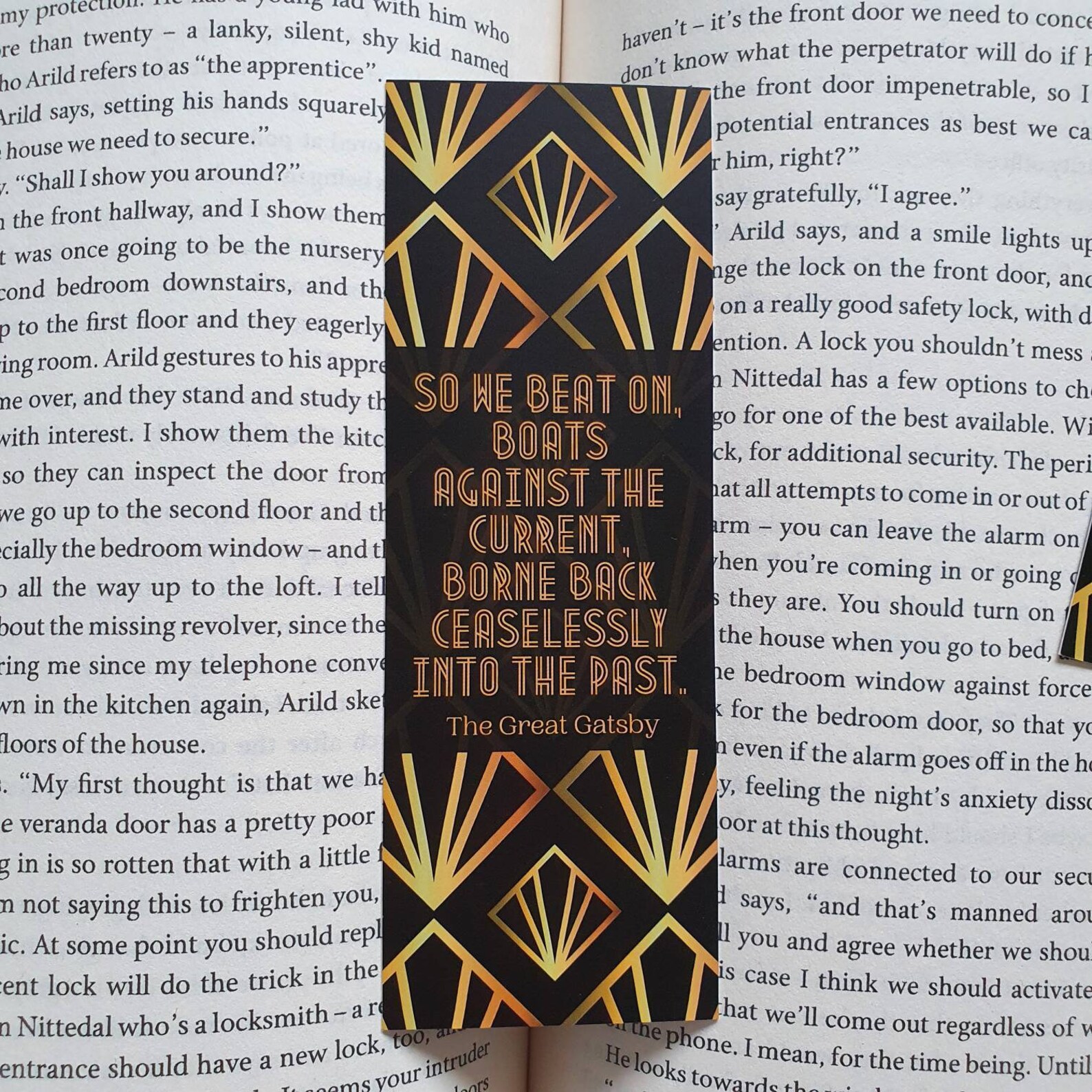 The Great Gatsby Inspired Bookmark | F Scott Fitzgerald | Reading Gift ...