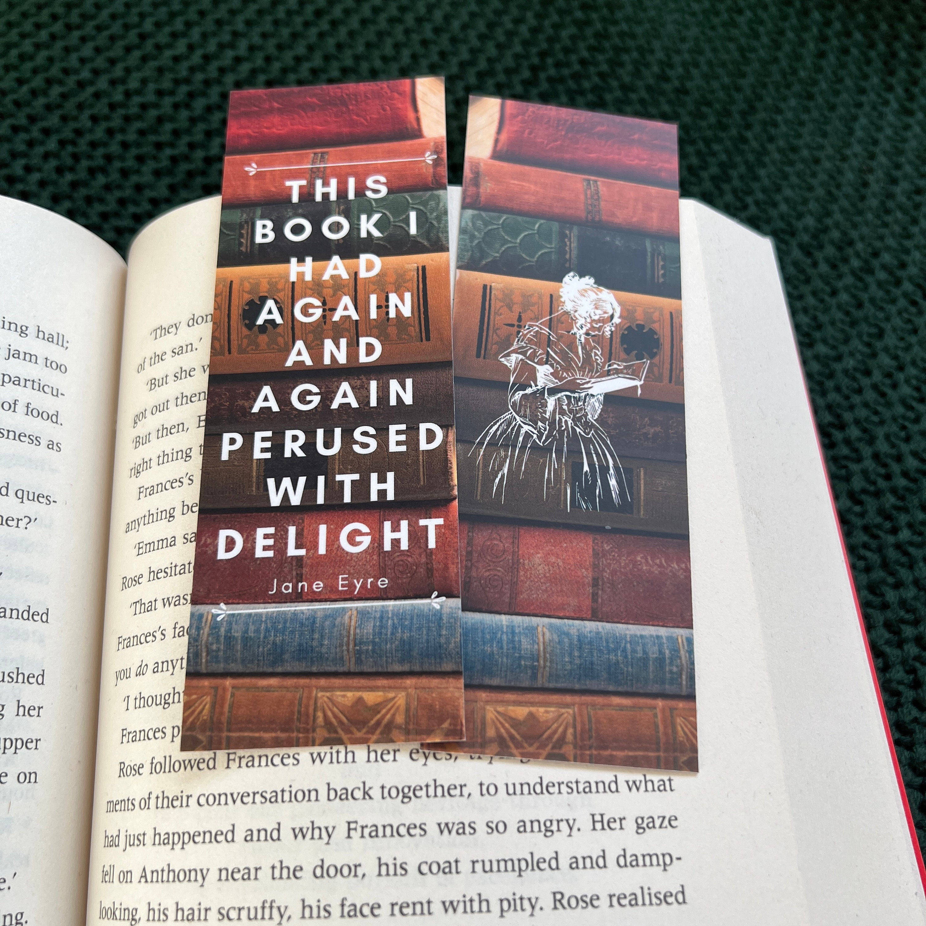 Jane Eyre Bookmark Charlotte Brontë Reading Gift Book | Etsy