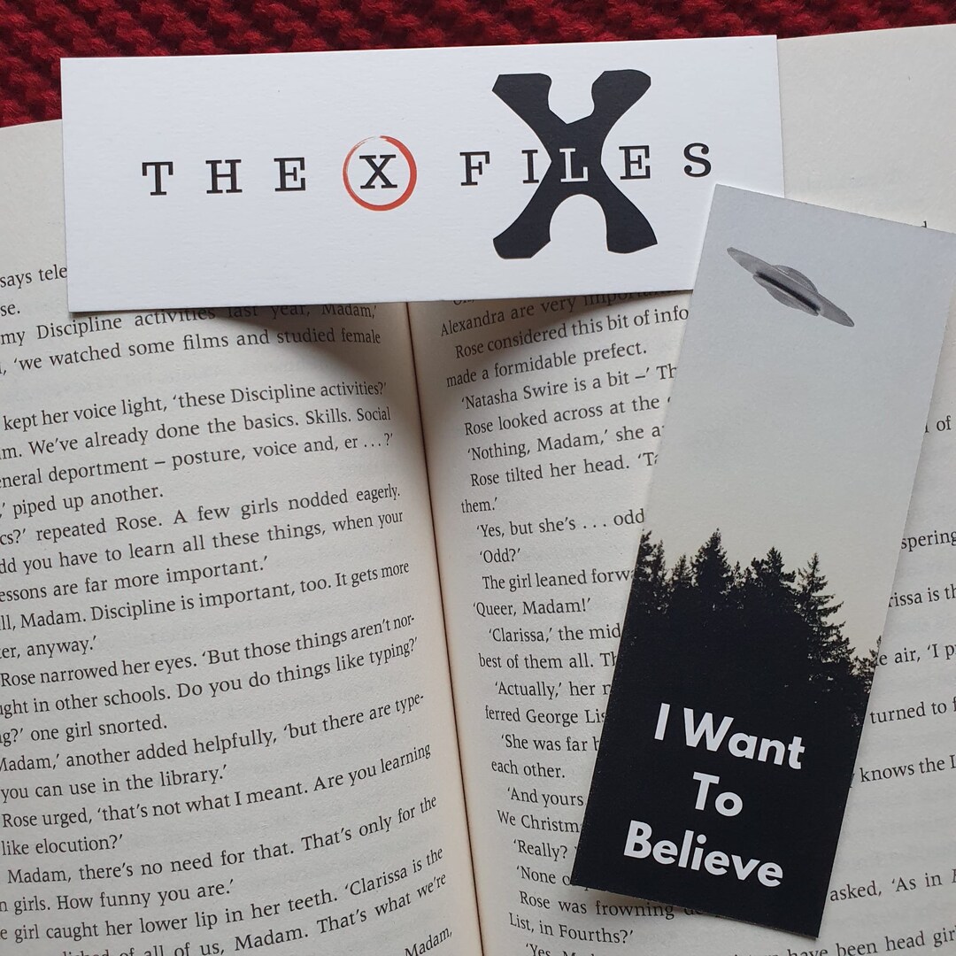 The X-files Inspired Bookmark Fox Mulder Dana Scully Quote Reading Gift ...