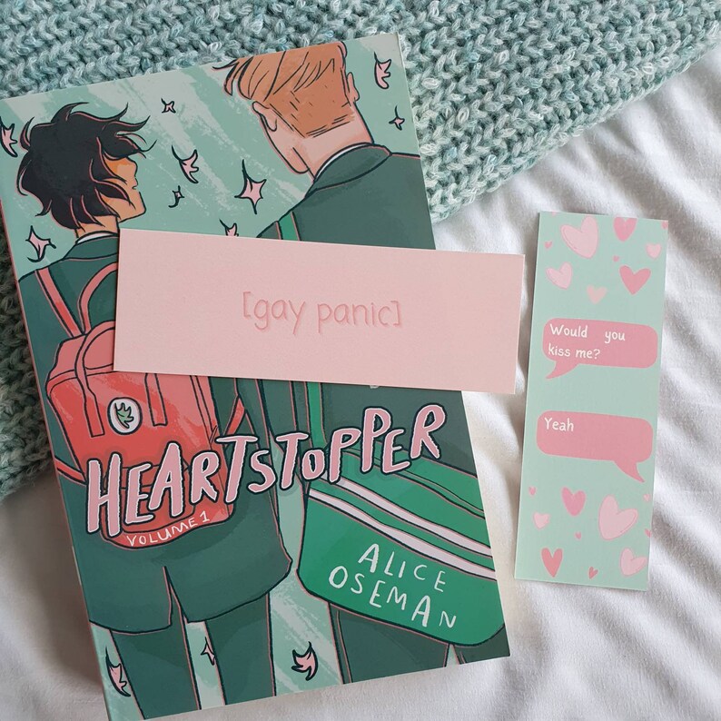 Heartstopper Inspired Bookmark Reading Gift Nick and - Etsy